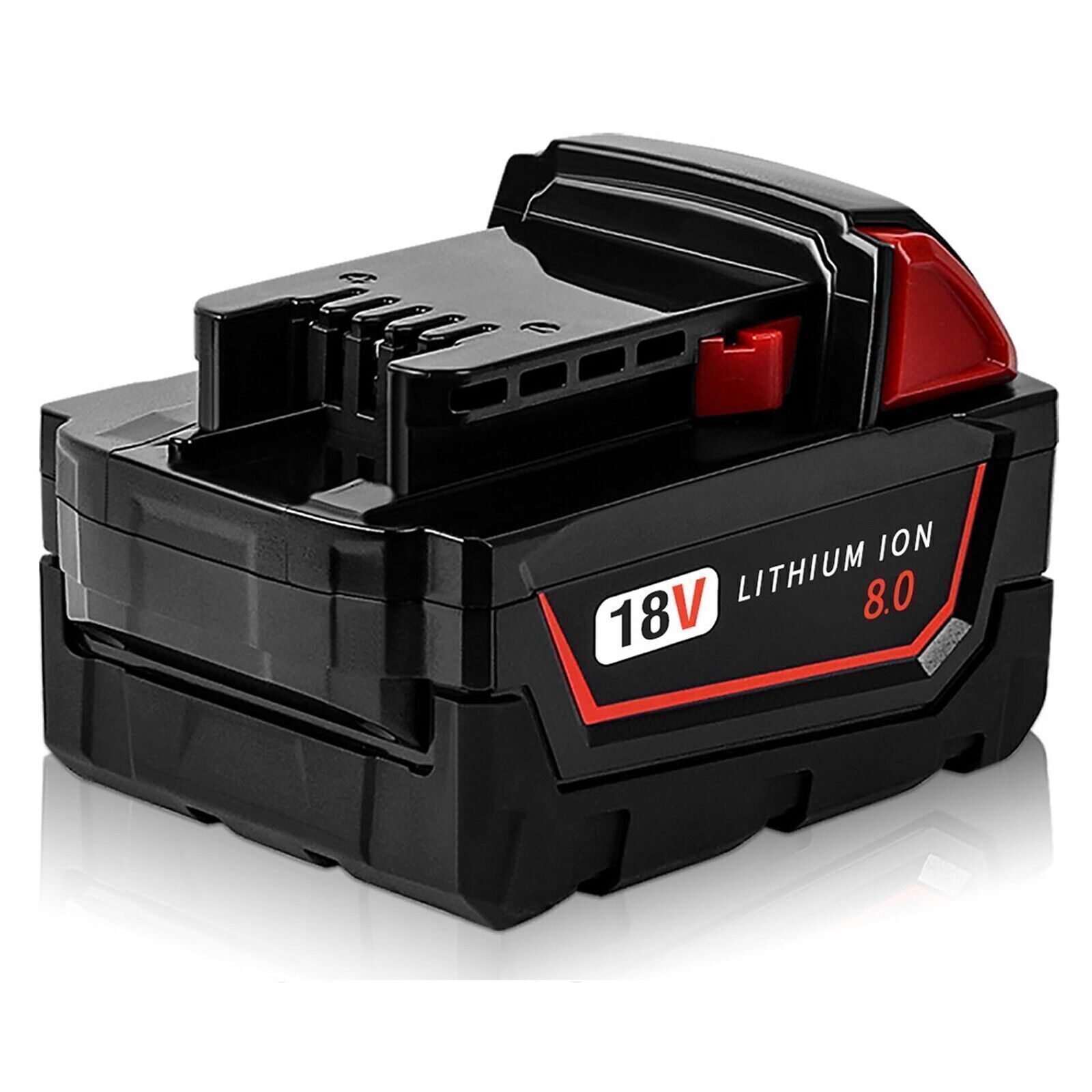18V 8.0Ah Lithium XC Battery For Milwaukee M18 M18B 48-11-1850 Extended ...