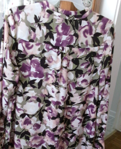 VERA WANG, TOP, 3/4 SLEEVE, POLYESTER, 3 BUTTON FRONT, SIZE XL, BUST 46 ...