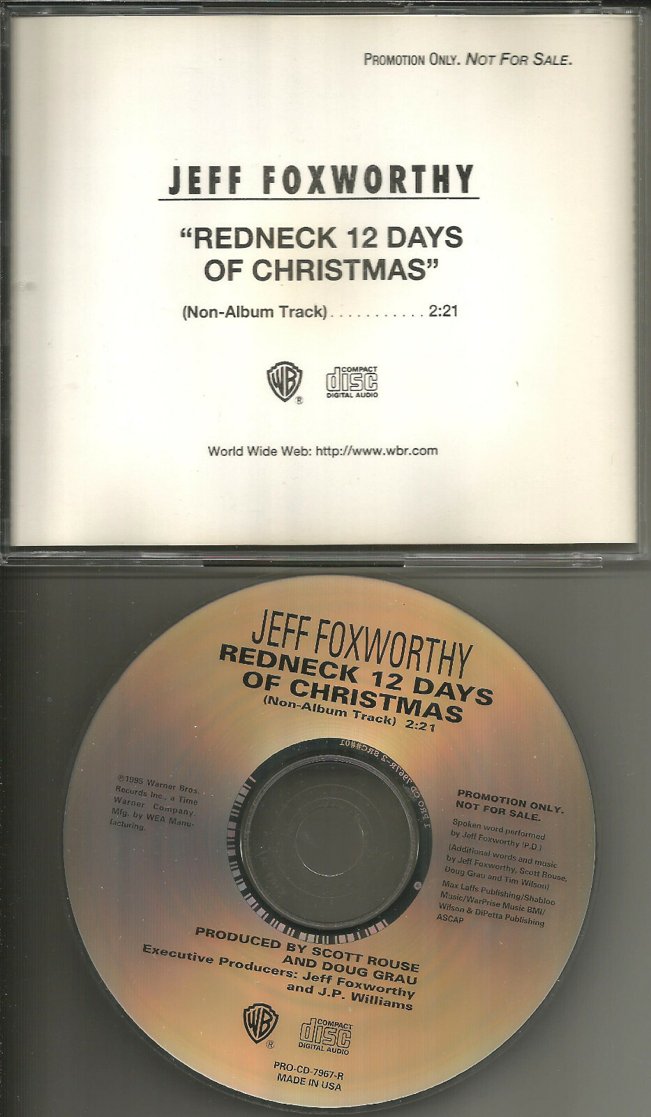JEFF FOXWORTHY Redneck 12 Days of Christmas RARE UNRELEASED TRK PROMO ...