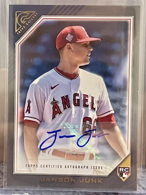 2022 Topps Gallery Janson Junk Rc Auto Los Angeles Angels Rookie | eBay