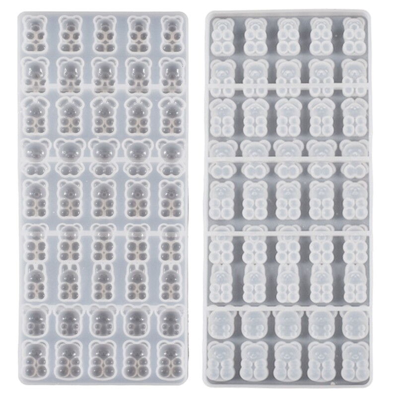 Bear Rabbit Mouse Ornament Silicone Gypsum Mold for Home Decoration ...