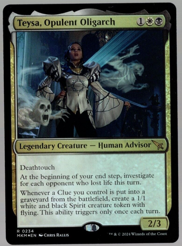 Teysa, Opulent Oligarch 0234 Rare Foil Murders at Karlov Manor MTG Near ...