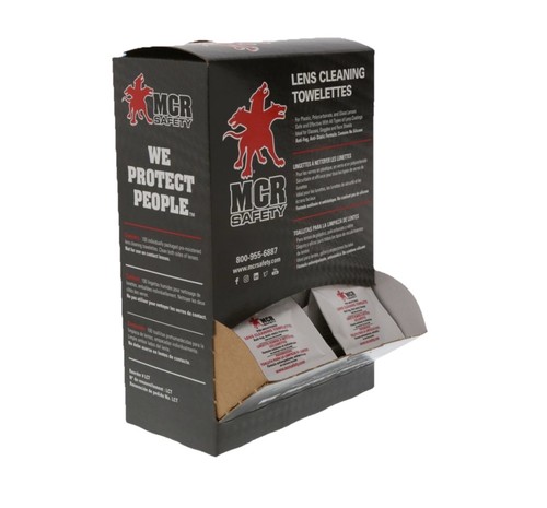 MCR Safety Premoistened Lens Cleaning Towelettes Individually Packaged ...