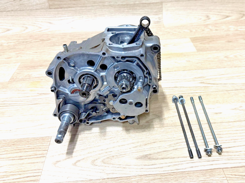 04-13 Honda CRF100F Engine Bottom End Crankshaft Transmission Crankcase ...