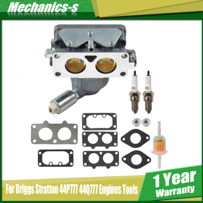 44L777 CARBURETOR w/ GASKETS For Briggs & Stratton 44P777 44Q777 ...