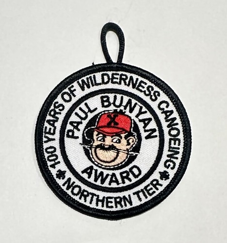 BOY SCOUT NORTHERN TIER DANGLE PATCH PAUL BUNYAN AWARD 100 YEARS OF ...
