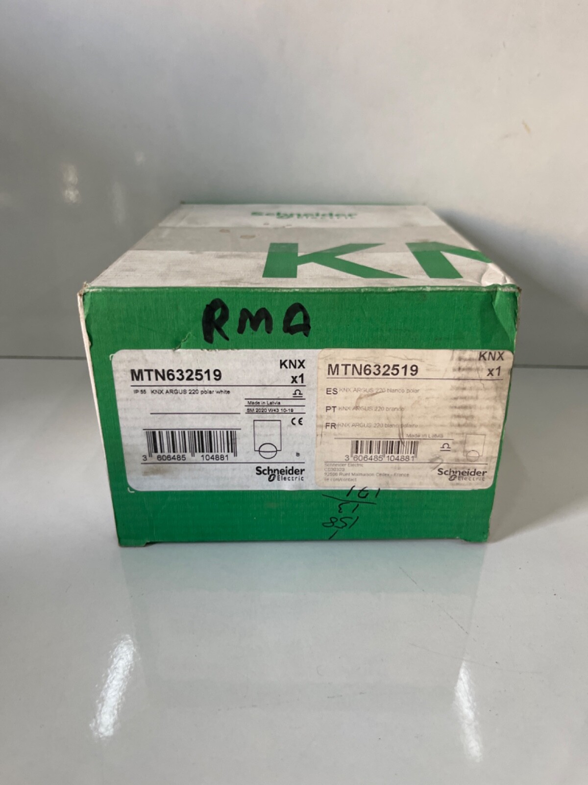 schneider electric MTN632519 KNX ARGUS POLAR WHITE | eBay