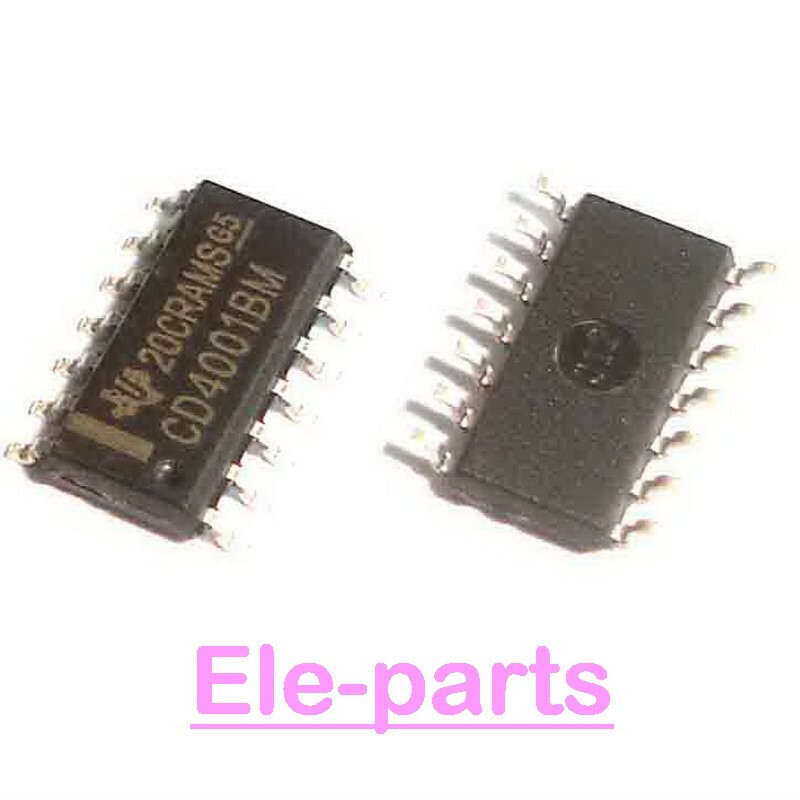 20 PCS CD4001BM SOP-14 CD4001 SMD Quad 2-Input NOR,NAND Buffered B ...