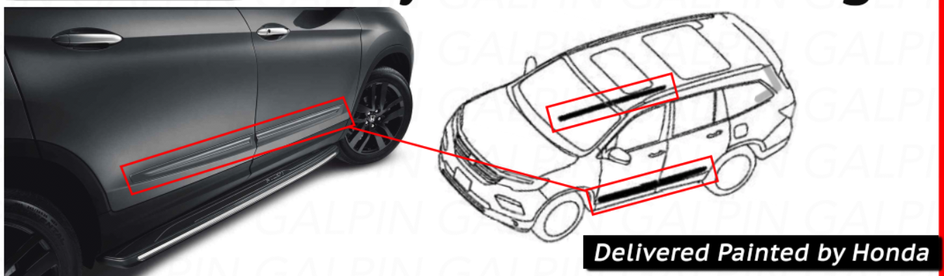 Genuine Honda Pilot Passport Painted Body Side Molding 2016 - 2020 TG7 ...