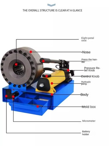 Manual Hydraulic Press Tube Machine Buckle Tube Machine Shrink Tube ...