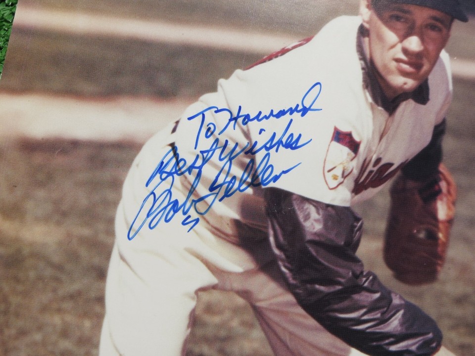 BOB FELLER Personalized To Howard SIGNED 8x10CLEVELAND INDIANS PHOTO ...