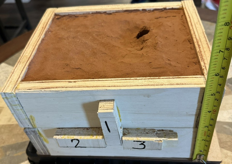 2 PART FOUNDRY WOOD FLASK FOR SAND CASTING JEWELRY OR CRAFT MAKING TOOL ...