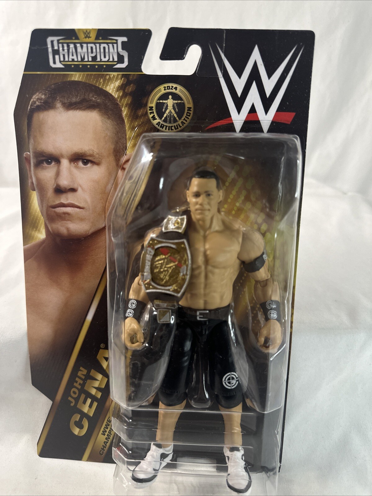 WWE CHAMPIONS SERIES 2 John Cena w/ Spinner Title Belt Mattel Action ...