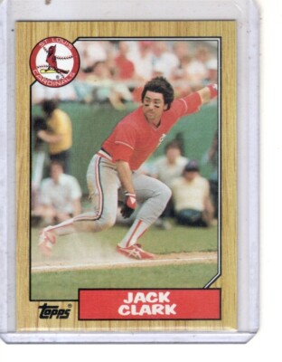1987 Topps - #520 Jack Clark St. Louis Cardinals baseball card | eBay