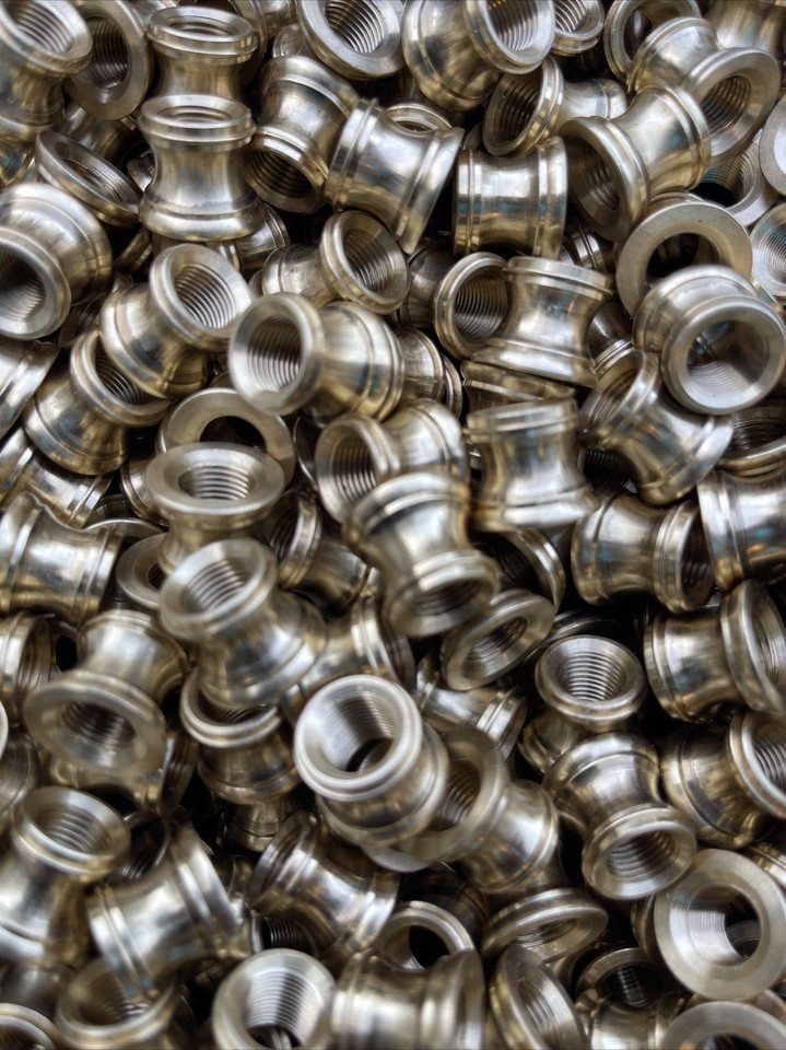 1/8-27 IPS BRASS 5/8 Lamp Necks Lot Of 6 Pcs | eBay