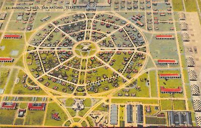 Randolph Field Military Airport Aerial View San Antonio Texas linen ...