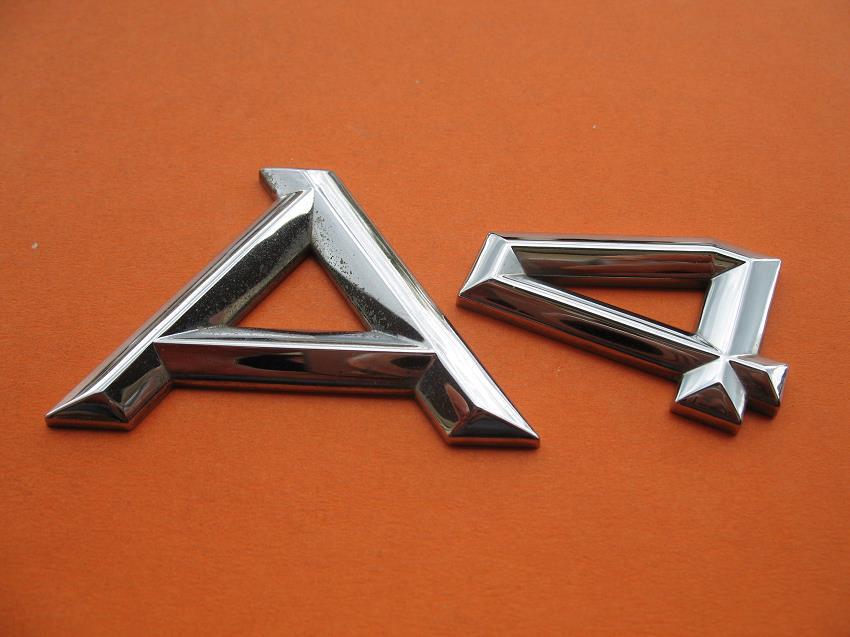 96 97 98 99 00 01 AUDI A4 2.8 REAR TRUNK EMBLEM LOGO BADGE SIGN SYMBOL ...