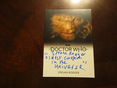 Doctor Who Series 1-4: Struan Rodger Full Bleed Inscription Autograph ...