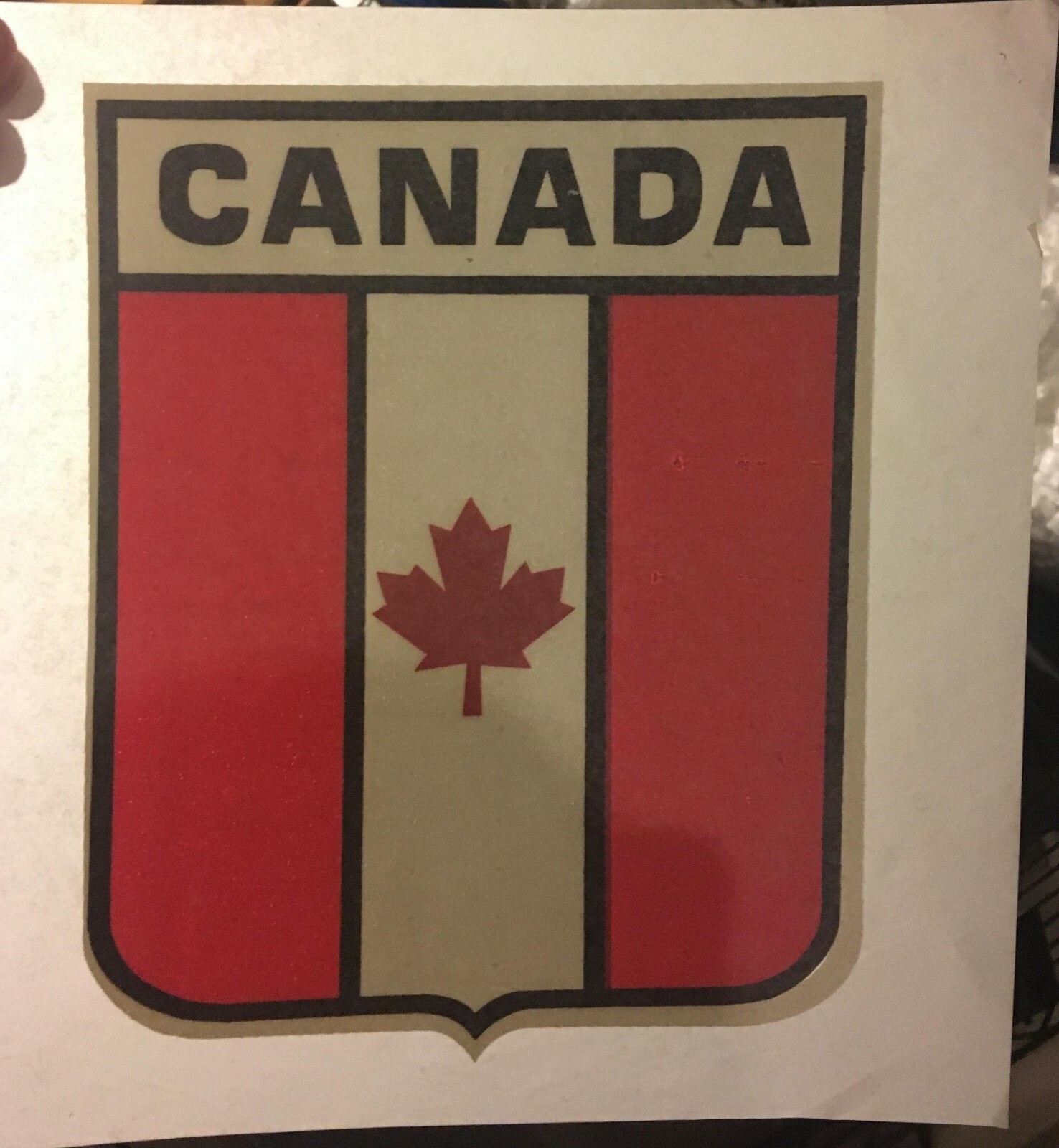 Vintage & Original Canadian Flag 8" x 10" T-Shirt Transfer - Canada | eBay
