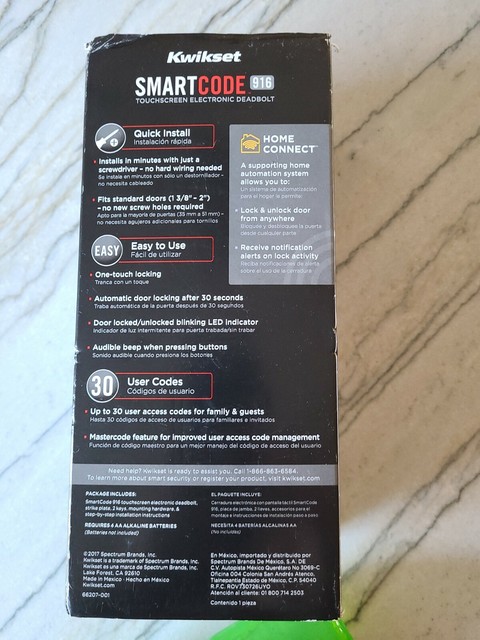 Kwikset 916CNT-ZW SmartCode Electronic Deadbolt for sale online | eBay