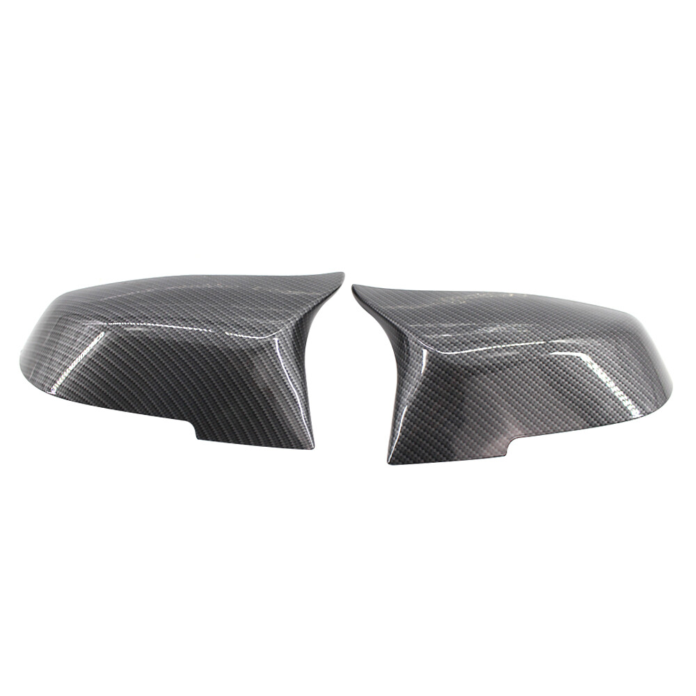 Rearview Mirror Shells Side Wing Mirror Cover Carbon Fiber Style Pair ...