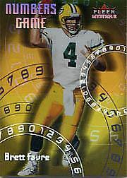 2000 Fleer Mystique Numbers Game #5 Brett Favre - NM-MT | eBay
