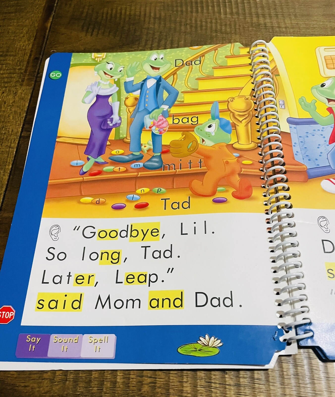 LeapFrog LeapPad PHONICS TAD'S GOOD NIGHT Lesson 2 Book & Cartridge ...