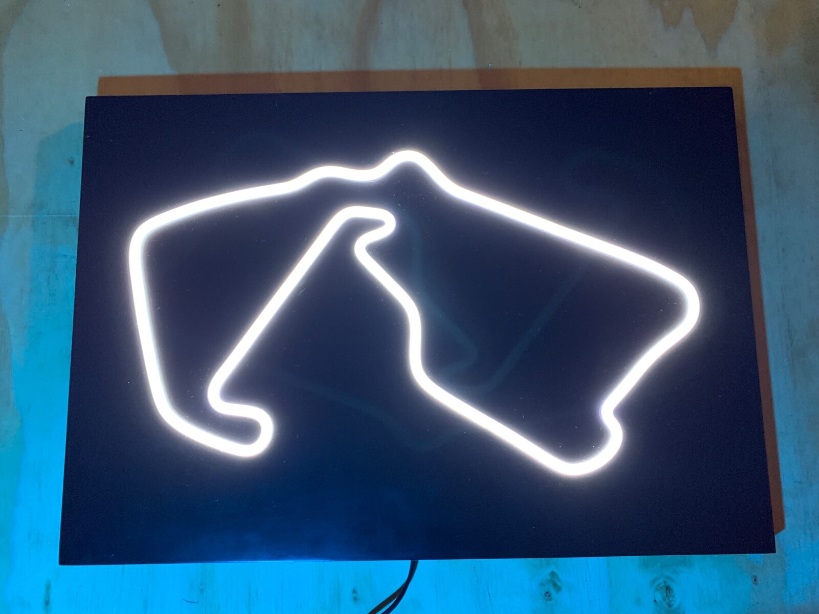 Silverstone Race track LED Neon Sign handmade Wall art 3D plaque F1 ...