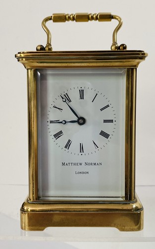 Matthew Norman Miniature Brass Carriage Clock | eBay