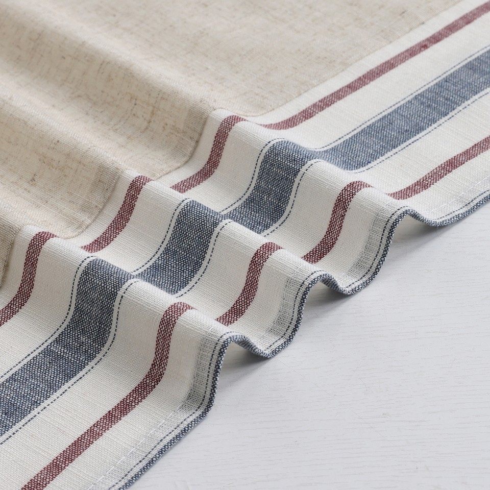 2X Short Curtains Cafe Kitchen Small Flax Net Curtain Valance Window ...