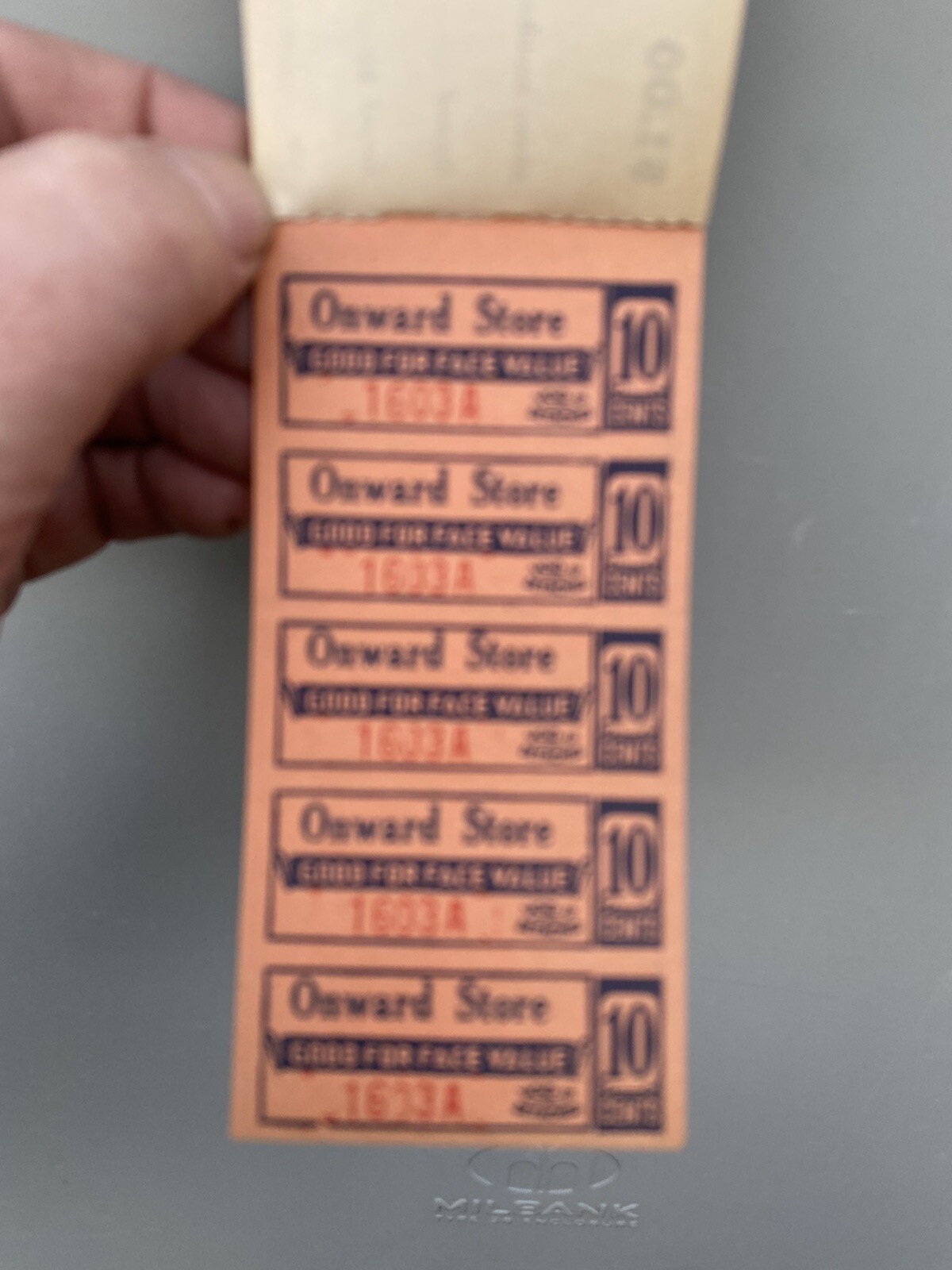 RARE ANTIQUE SCRIP COUPON BOOK ONWARD MISS. TEDDY ROOSEVELT BEAR STORE ...