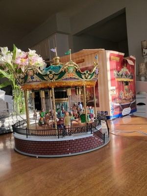 Lemax Village Collection Carousel #14325 *TESTED WORKS* | eBay