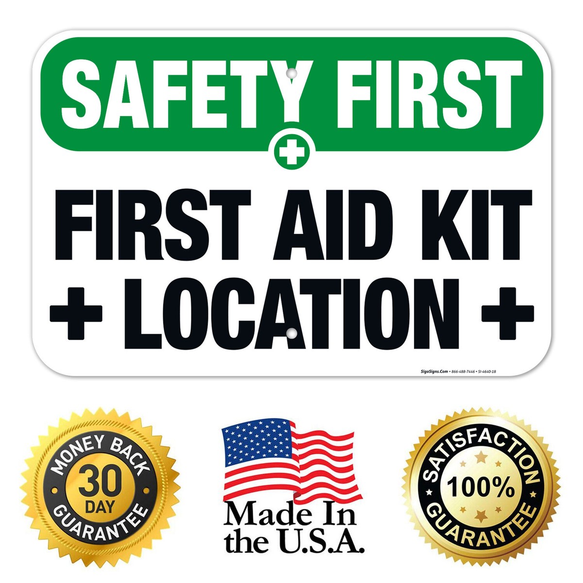 First Aid Kit Location Sign
