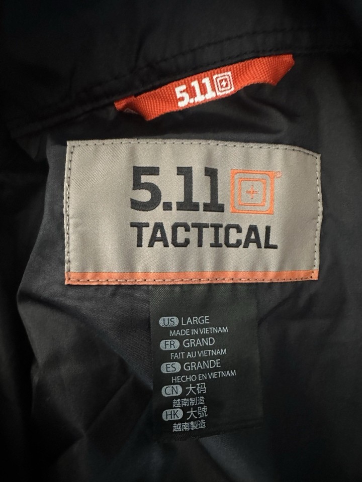 New Large PACKABLE OPERATOR JACKET - 5.11 TACTICAL Dark Navy NSW SOCOM ...