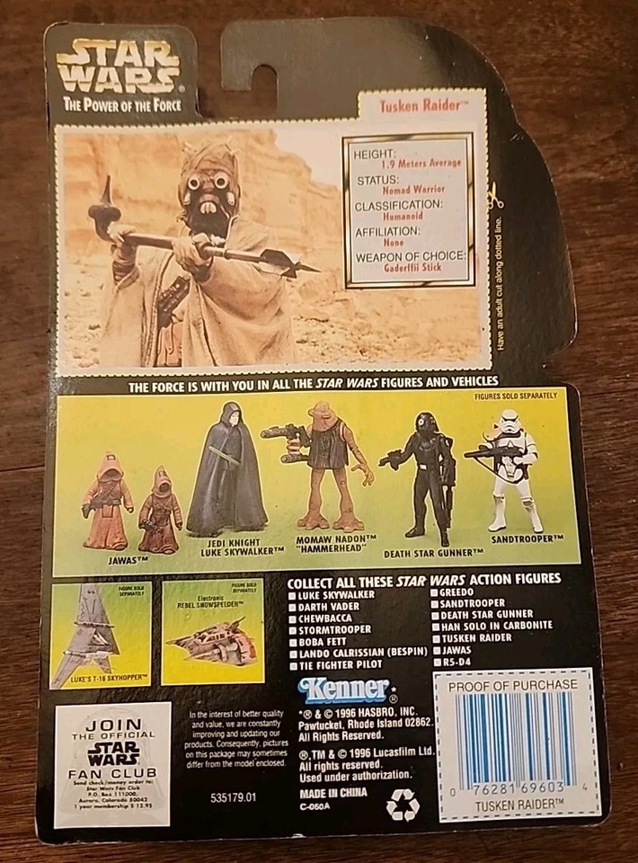 Kenner Star Wars PoTF Tusken Raider With Gaderffi Stick MOC | eBay