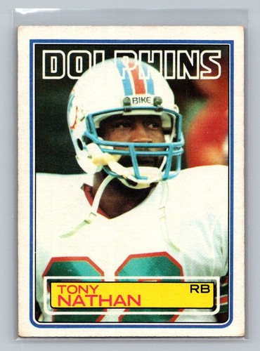 1983 NFL Topps Tony Nathan #317 Miami Dolphins 83-TFBC | eBay