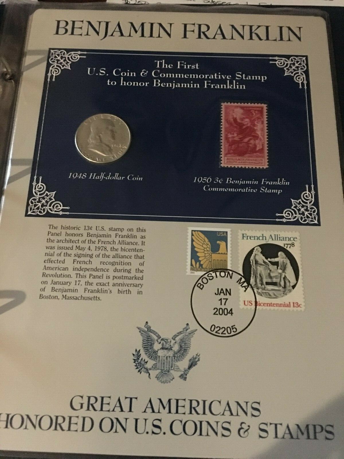 Great Americans Honored on U.S. Coins & Stamps 9 Page Set, by PCS | eBay