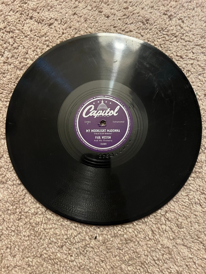 78 RPM Estate Sale All Eras, Artists, Labels 1910s through 1950s - Flat ...