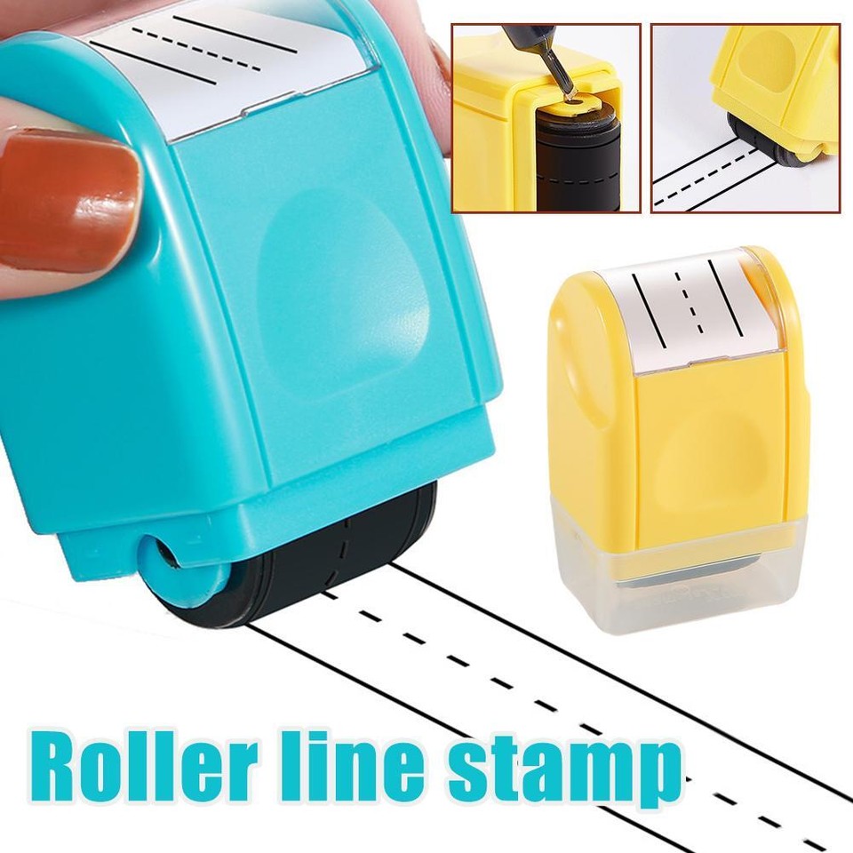 Race Track Stamp RollerCar Track Stamp Roller Dashed Handwriting Line ...