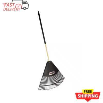 Large Wide 32 In. Leaf Rake With Comfort Grip, Sturdy Lawn Garden Yard ...