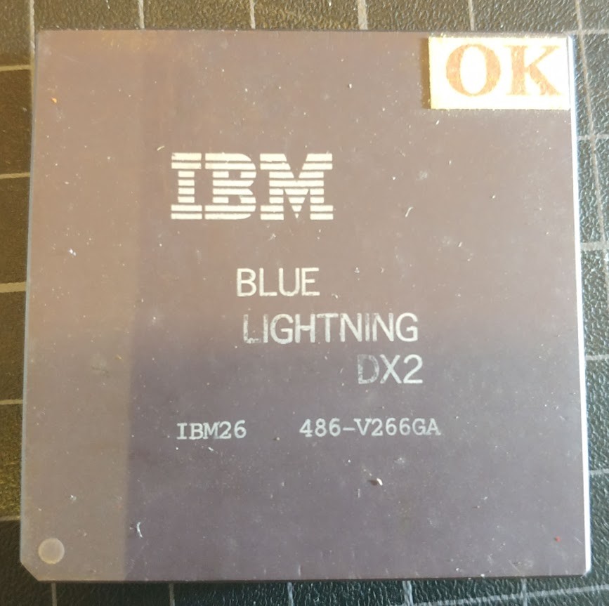 486-V266GA BLUE LIGHTNING IBM GOLD VINTAGE COLLECTIBLE RARE | eBay