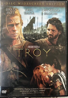 Troy (DVD, 2004, Widescreen, 2 Disc Set, Ex Rental) Great Condition ...