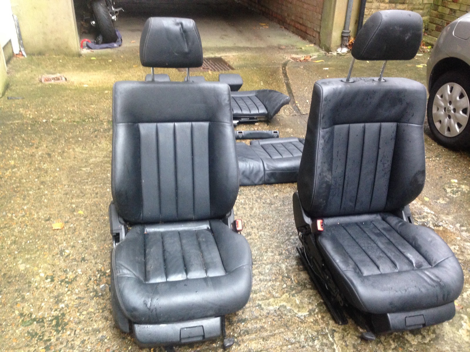 MERCEDES BENZ E CLASS W212 2009-2015 SALOON BLACK LEATHER SEATS ...