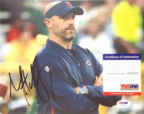 MATT NAGY SIGNED AUTOGRAPH CHICAGO BEARS 8X10 MATTE PHOTO PSA/DNA COA ...