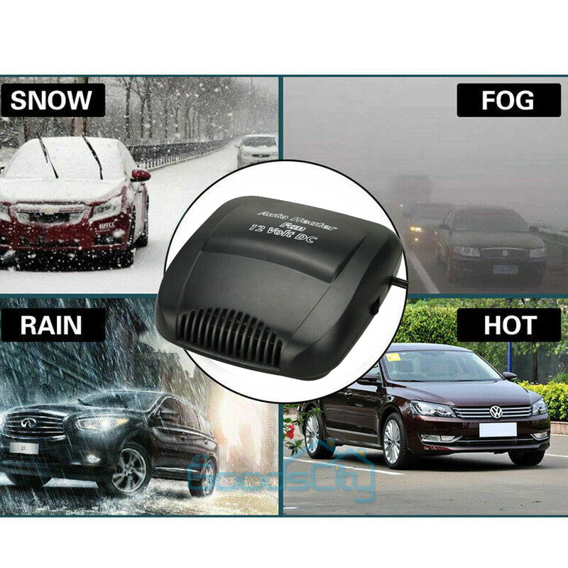 Portable Electric Car Heater 12V 500W Heating Fan Defogger Defroster ...