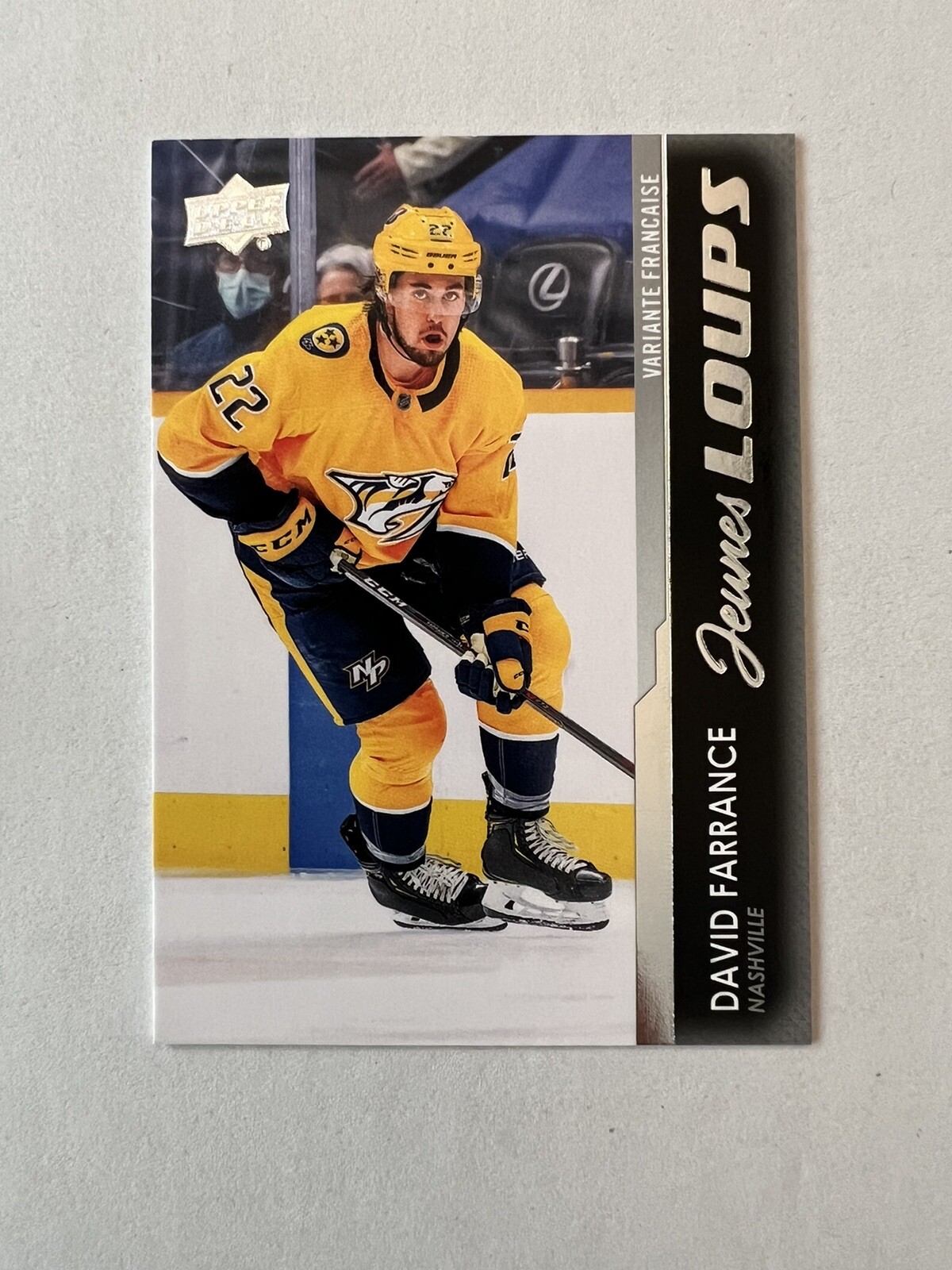 2021-22 Upper Deck Series 2 #468 David Farrance French Variant Young ...