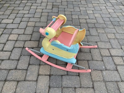 Vtg Delphos Bending Spring Loaded Shoofly Duck Ride On Toy Rocker LOCAL ...
