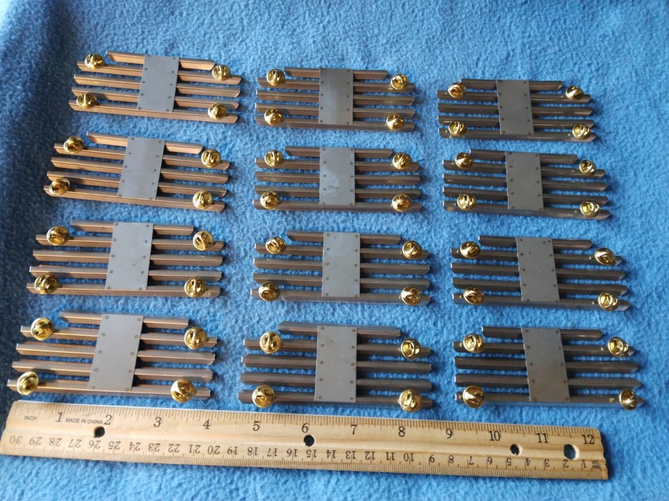 LOT OF 12 - GENUINE U.S. RIBBON MOUNTING BARS: FITS 14 RIBBONS - NEW ...