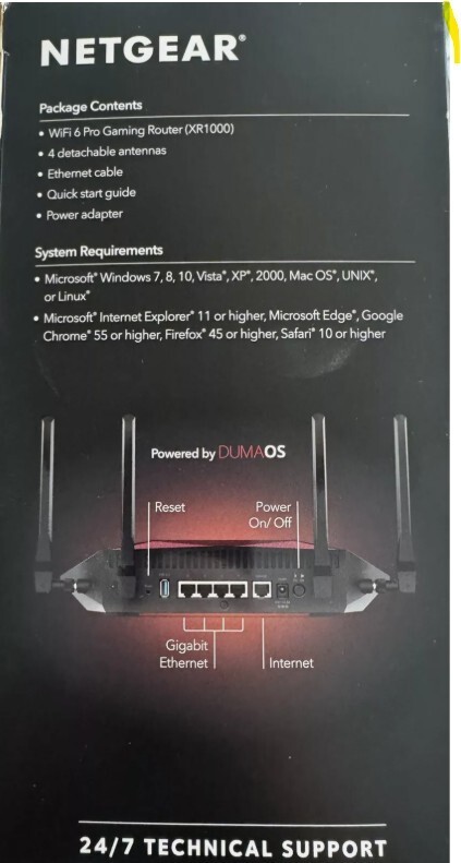 NETGEAR Nighthawk Pro Gaming Wi-Fi 6 Router - Black (XR1000-100NAS ...