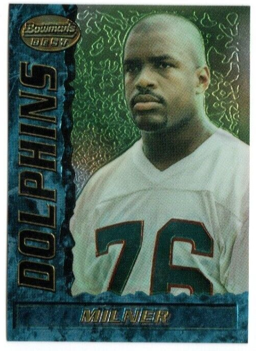 1995 Bowman Best #25 Billy Milner Rookie Miami Dolphins Card | eBay